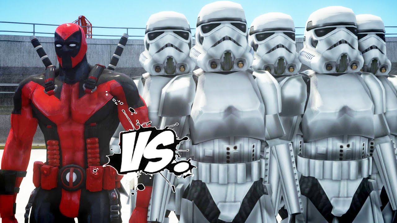 DEADPOOL vs STORMTROOPER ARMY - YouTube