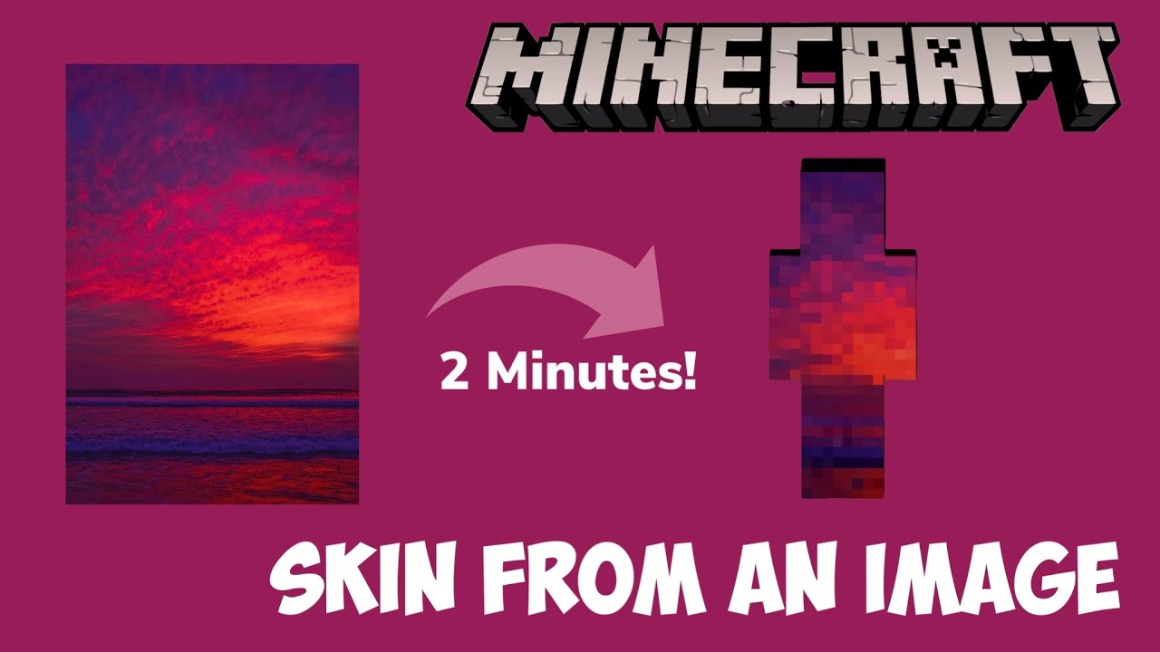 HOW TO MAKE A MINECRAFT SKIN FROM A PICTURE IN UNDER 2 MINUTES ON IOS ...