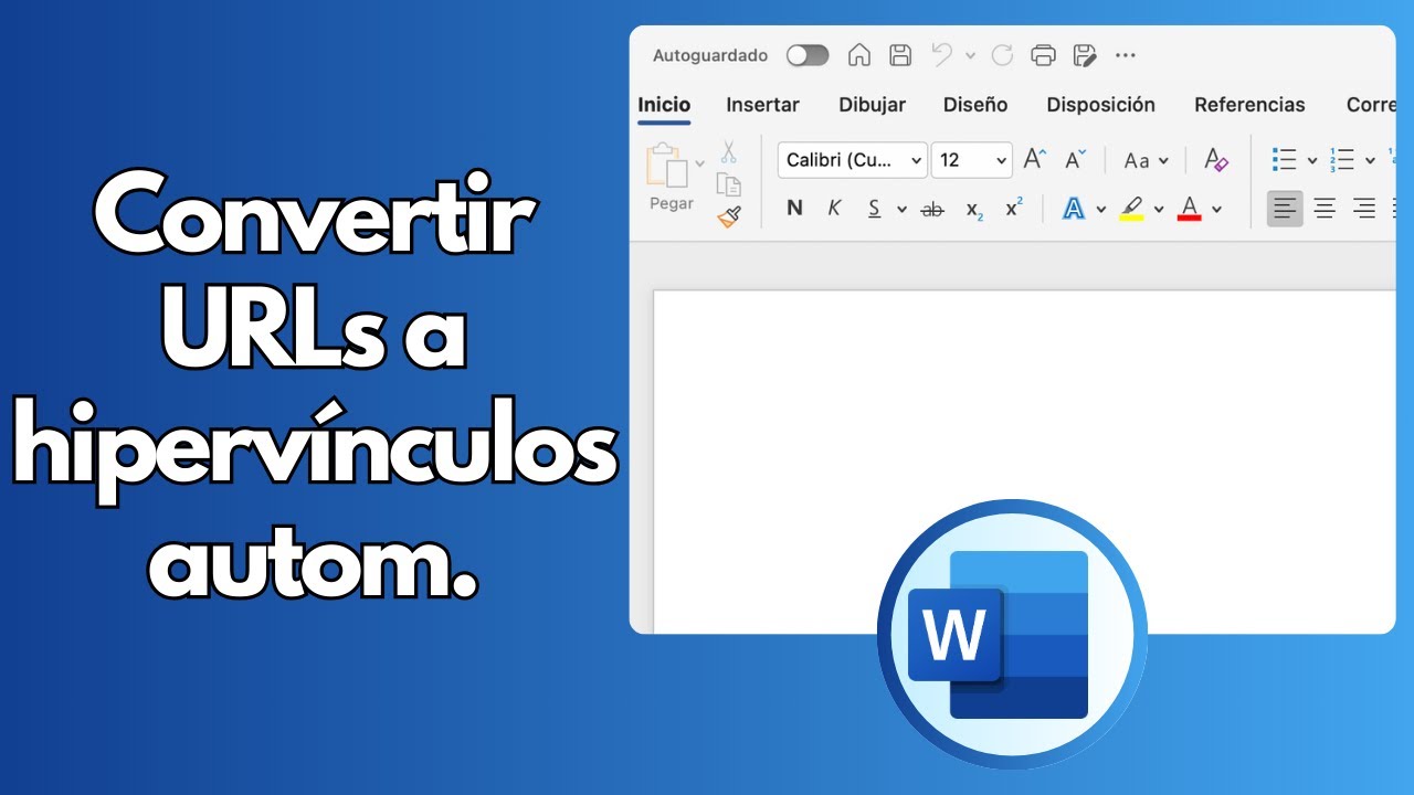 Cómo convertir URL en hipervínculos automáticamente en Word Tutorial ...