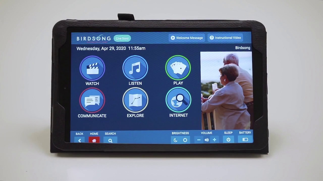 Video Calling Demonstration For Birdsong Tablet - YouTube