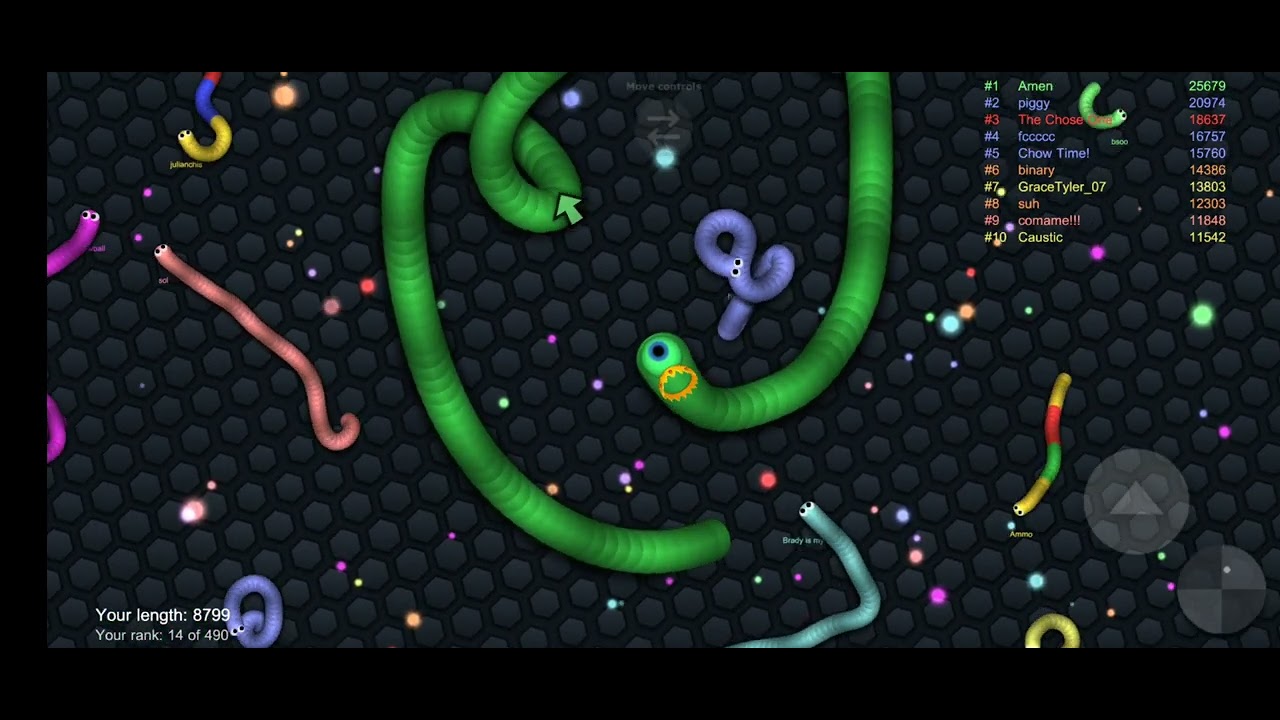 game play of slither.io - YouTube