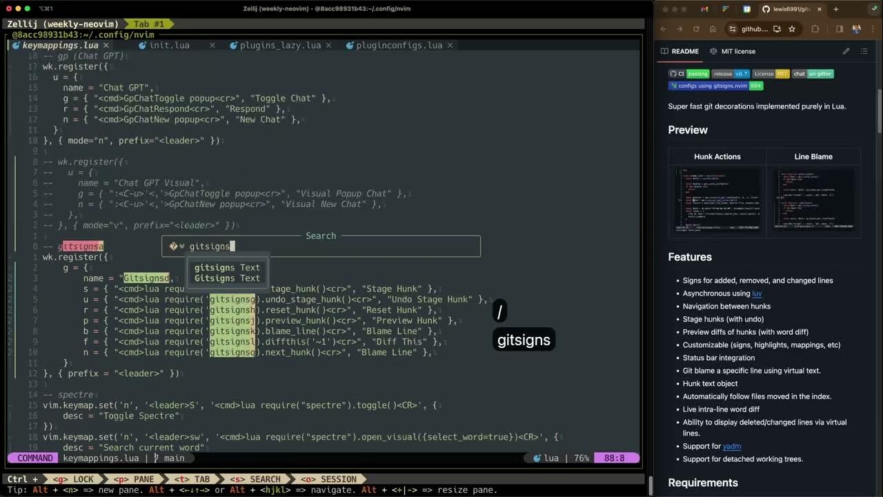 gitsigns.nvim - Weekly Neovim Plugin - YouTube