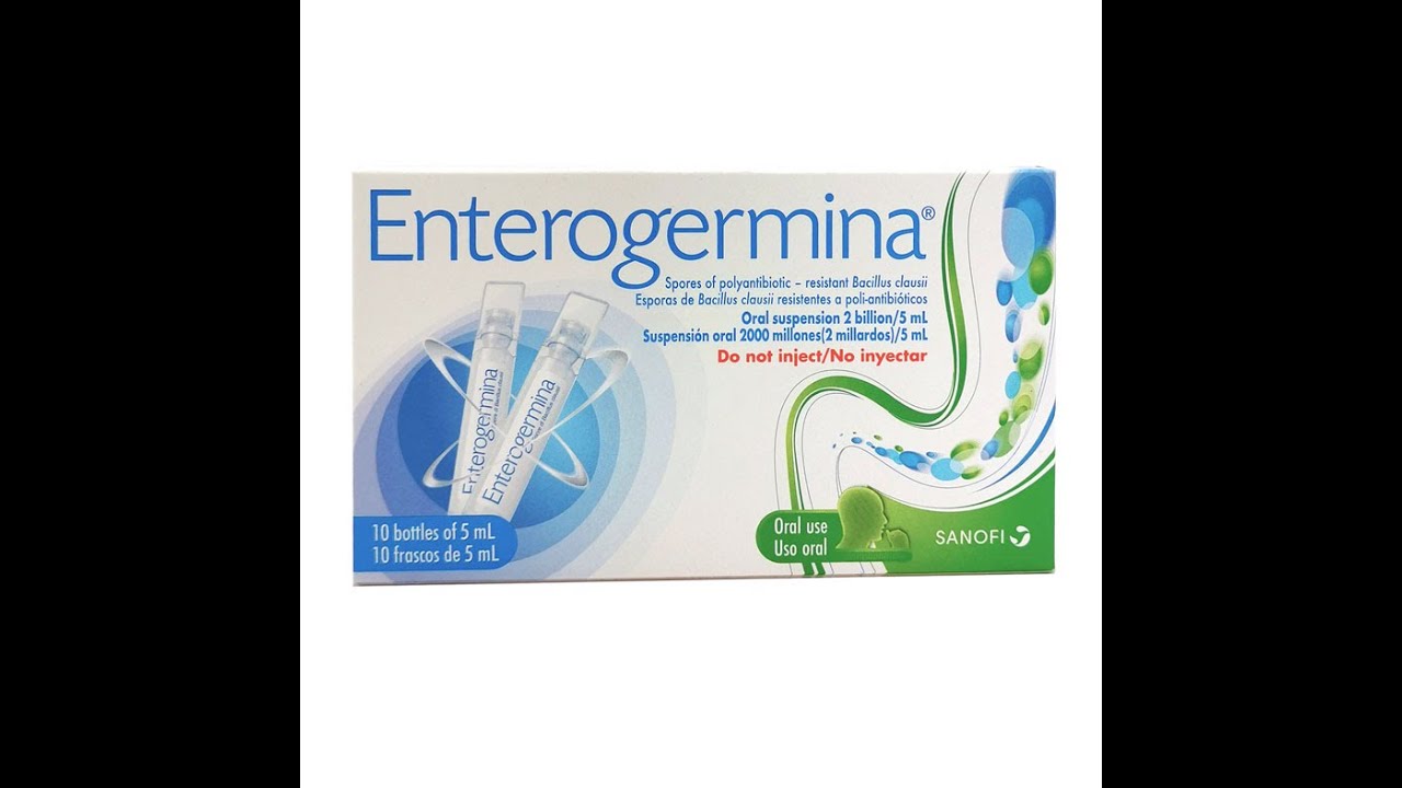 ENTEROGERMINA PARA QUE SIRVE, (Esporas de Bacillus Claussi). - YouTube