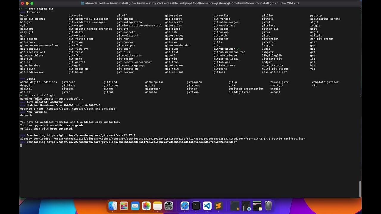 Git: Install By Home-Brew - YouTube