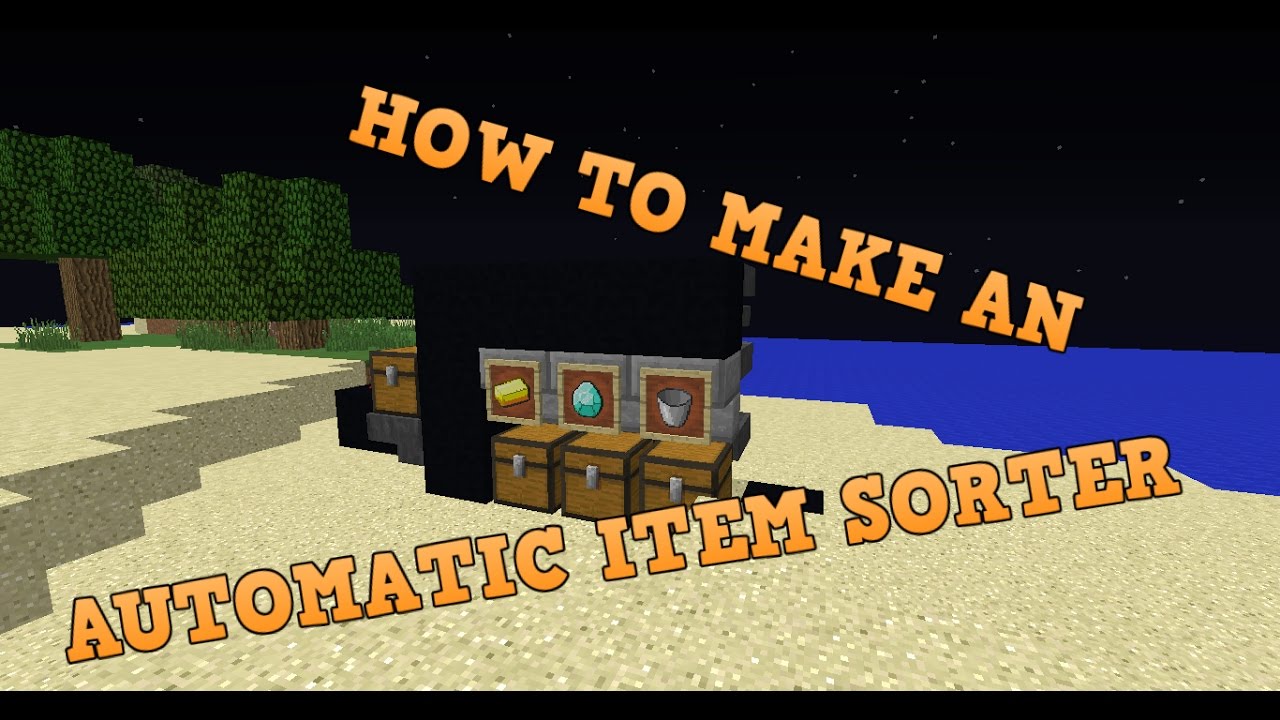 [How to] Make A Automatic Item Sorter in Minecaft 1.11.2+ - YouTube