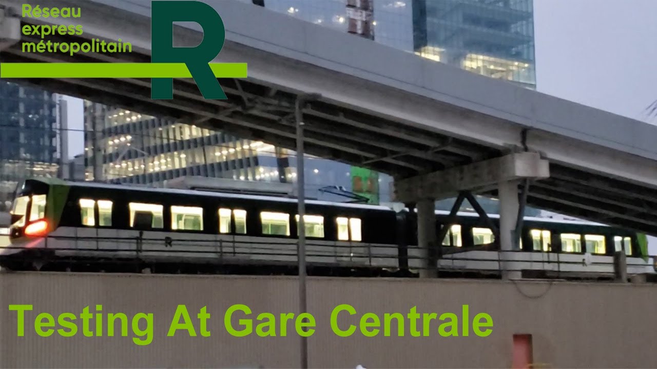 REM Train Testing At Gare Centrale - YouTube
