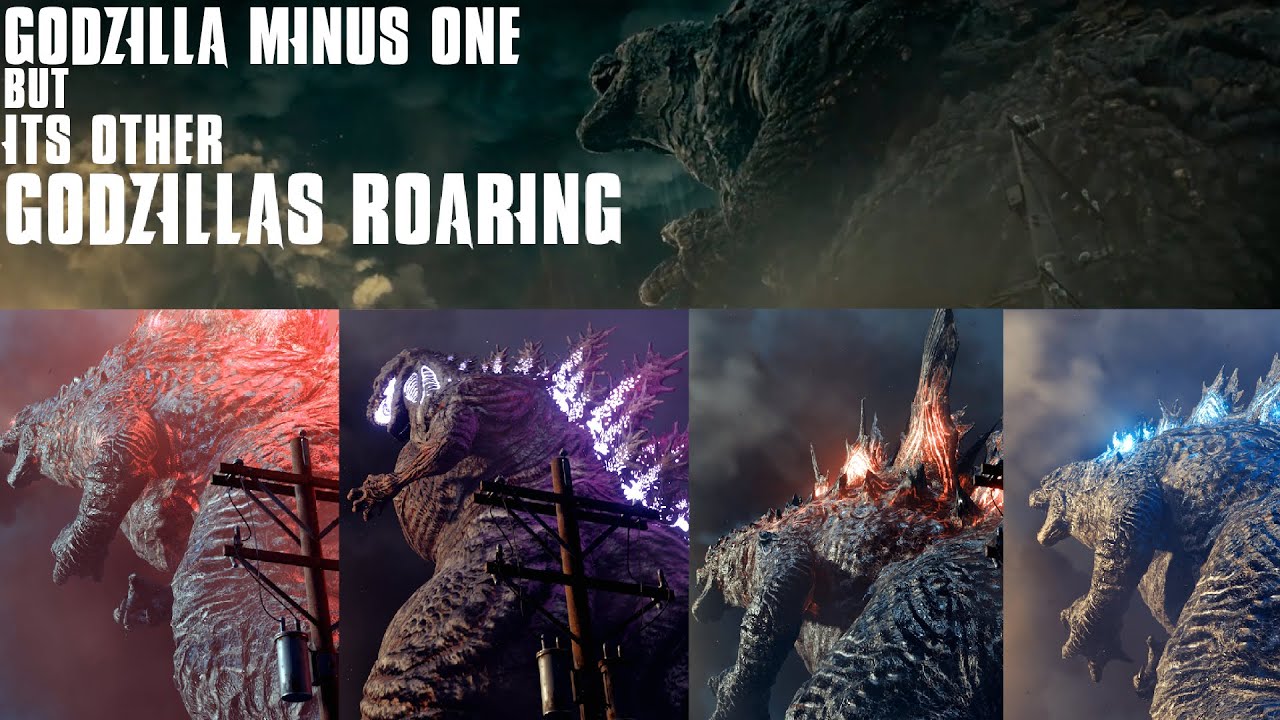 Godzilla Minus One VS Other Godzilla's ! Godzilla Minus One Roar Scene ...