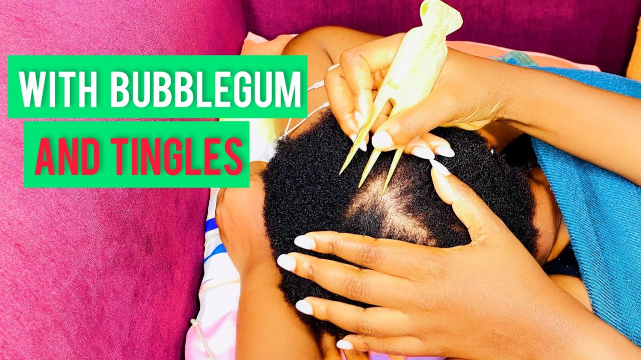 ASMR ALL ZOOMED IN SCALP SCRATCH WITH WOODEN COMB - YouTube