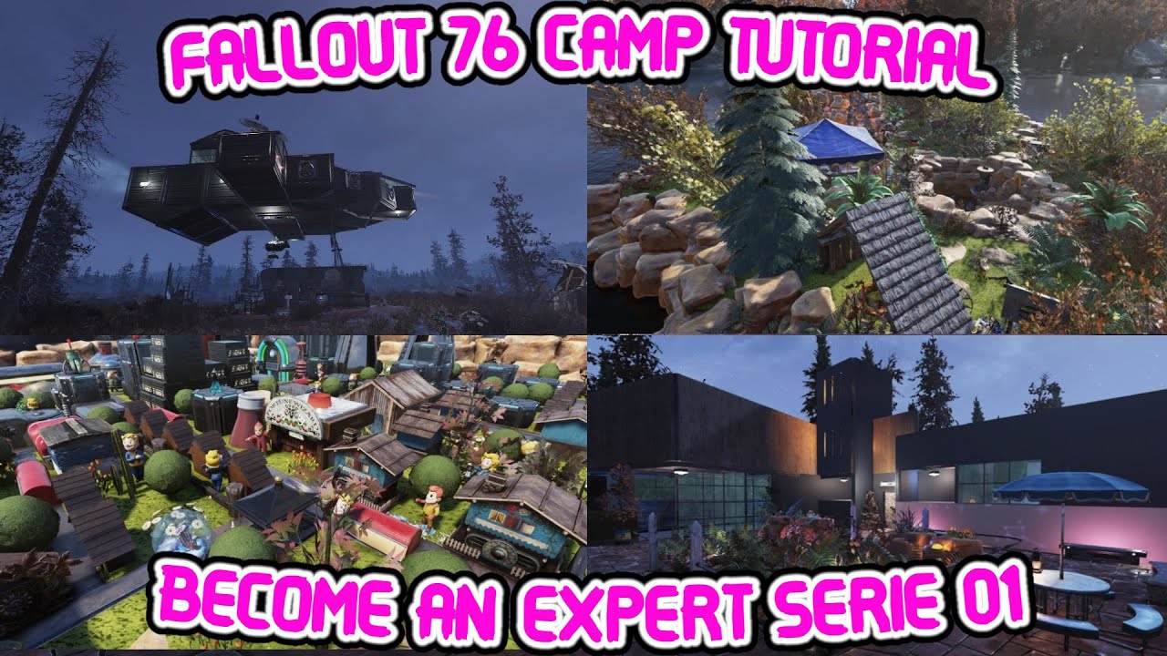 Fallout 76 camp tutorials 01: Merge, float or put any object where you want - YouTube