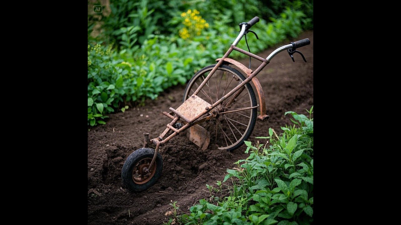 Transforming an Old Bicycle into a Market Garden Wheel Hoe [DIY Project ...