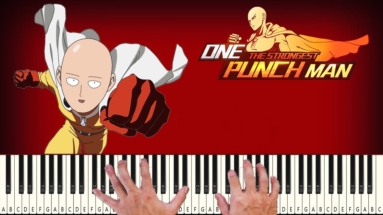 One Punch Man OP - The Hero - PIANO TUTORIAL - YouTube