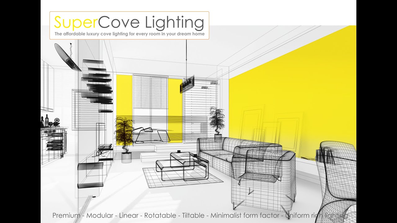 Cove Lighting Detail Drawing Golden Tray Ceiling LED Channels For Cove