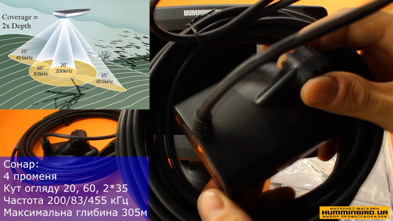 Видео обзор эхолота картплоттера Humminbird 788 HD Combo - YouTube