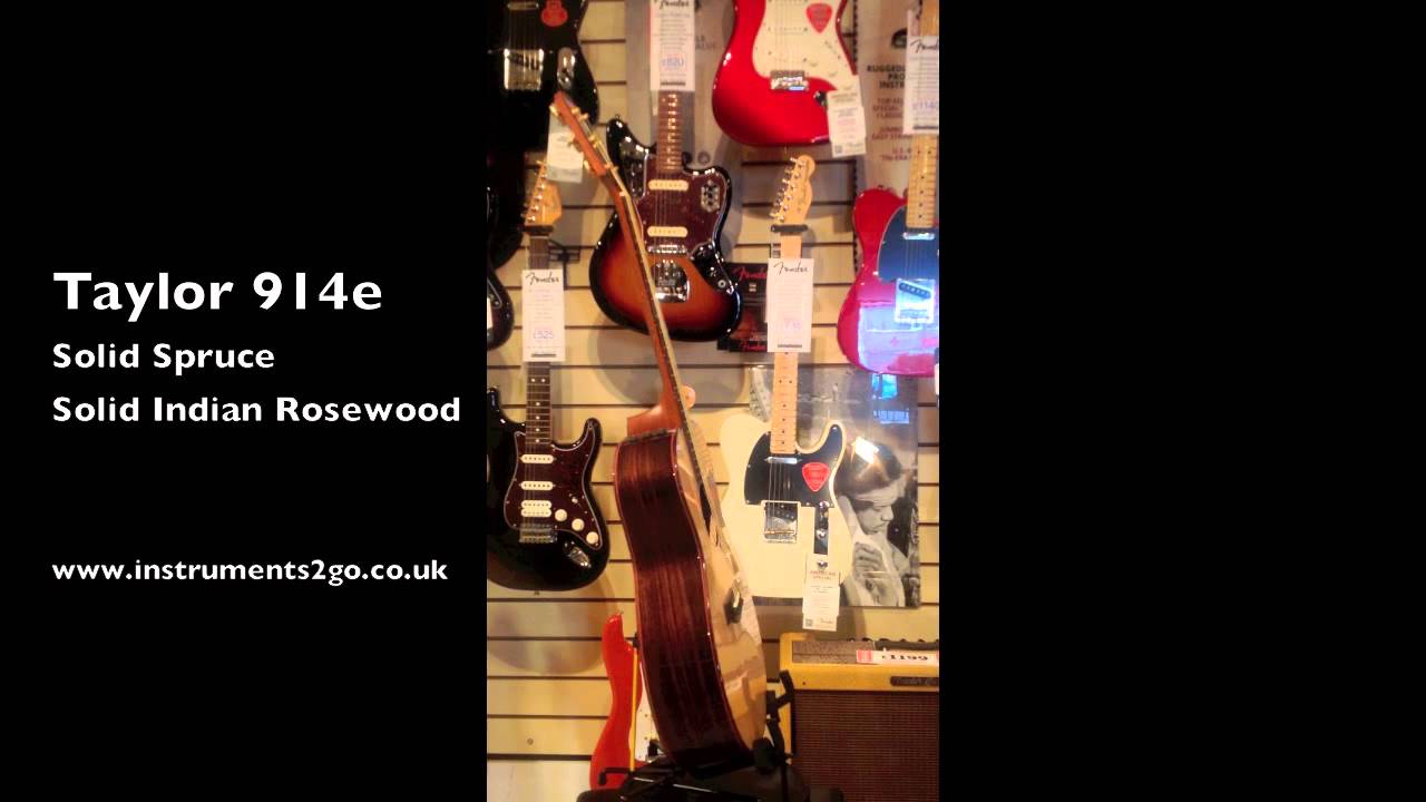 Taylor 914e Electro Acoustic 360º View - YouTube