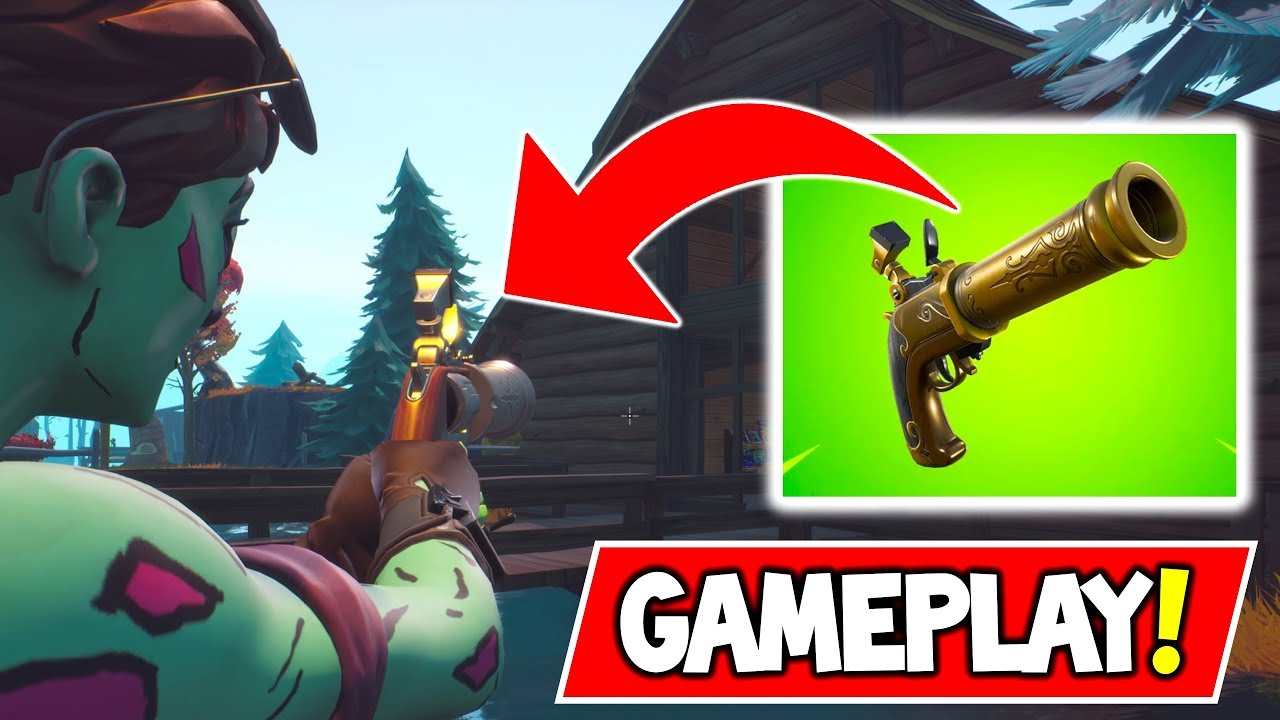 *NEW* FORTNITE FLINT KNOCK PISTOL Early GAMEPLAY! - "A Trusty Sidearm ...
