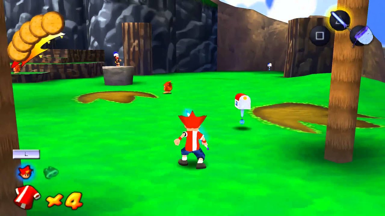 Test de capture PSP - Ape Escape P en 1080p - YouTube