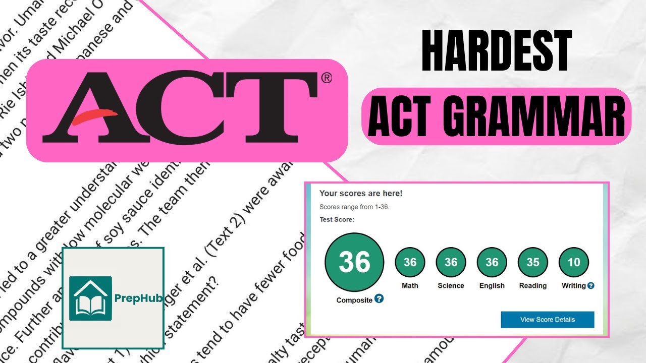 Every ACT Grammar Rule in 15 minutes - YouTube