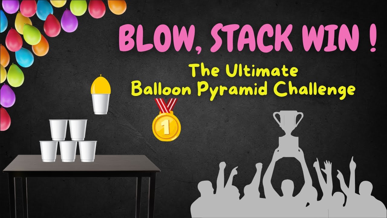 BLOW, STACK, WIN!! The Ultimate Balloon Pyramid Challenge 🎈🔥 | One ...