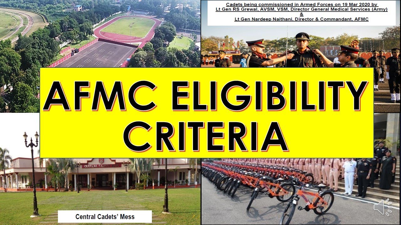 AFMC 2023 Eligibility Criteria || AFMC Age Limit, Qualification ...