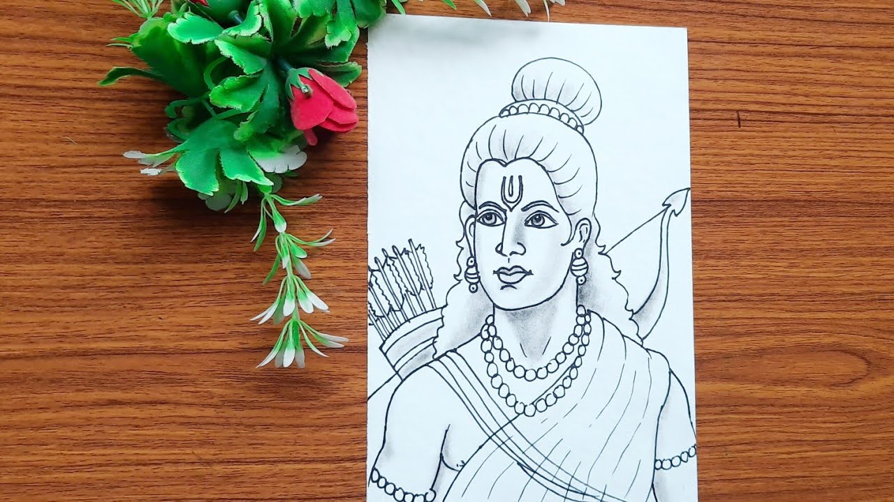 How to draw Shri ram | Shri ram ji drawing easy and simple - YouTube