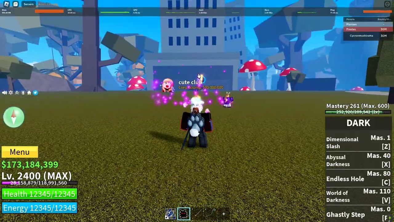 Roblox Blox fruits Combo GOD HUMAN + DARK + SABER + SERPENT BOW - YouTube