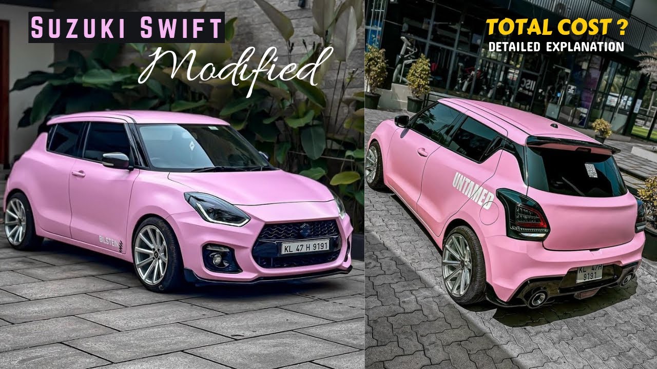 THE PINK SUZUKI SWIFT 🌸 | WRAPPED | TOTAL COST?? | DETAILED EXPLANATION ...