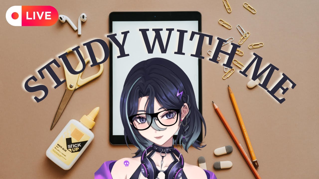 (no bgm) STUDY WITH ME 📚 [semi facecam] | Productivity Stream - YouTube