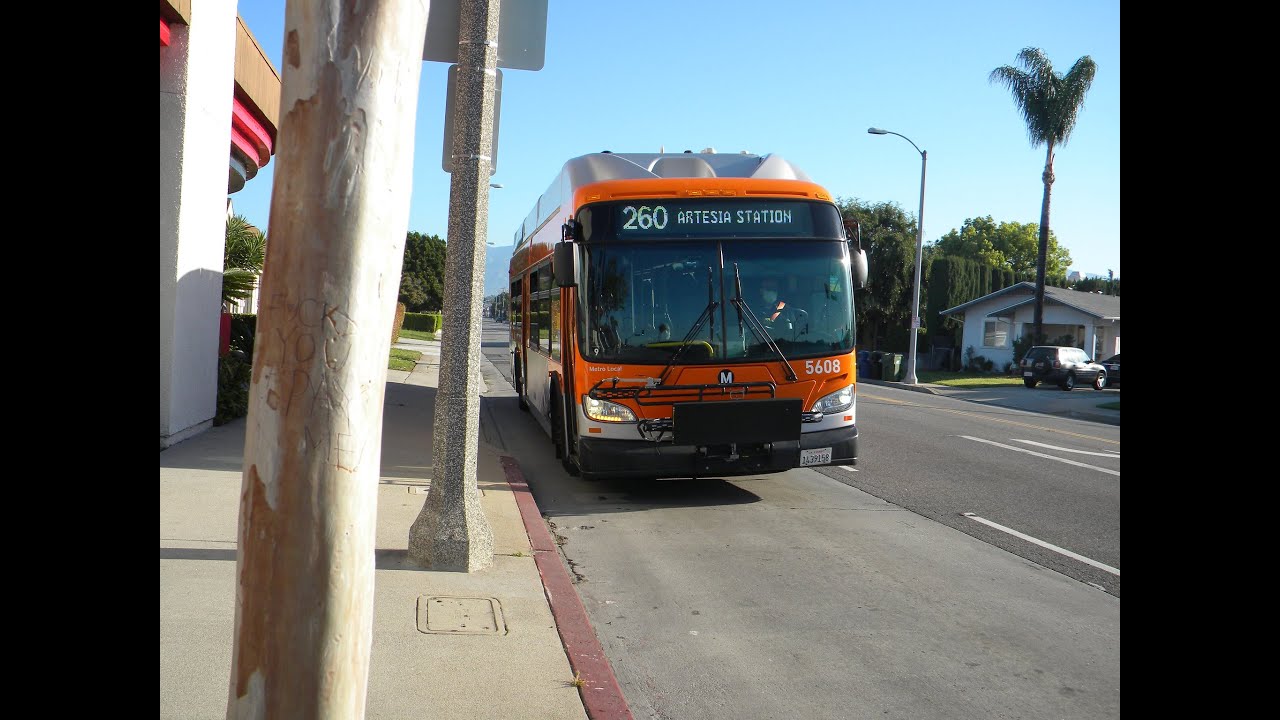 LACMTA 2014 New Flyer XN40 #5608 - YouTube