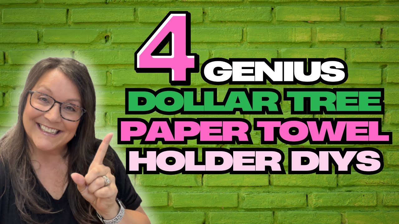 Four GENIUS Dollar Tree paper towel holder DIYs you have to try! - YouTube