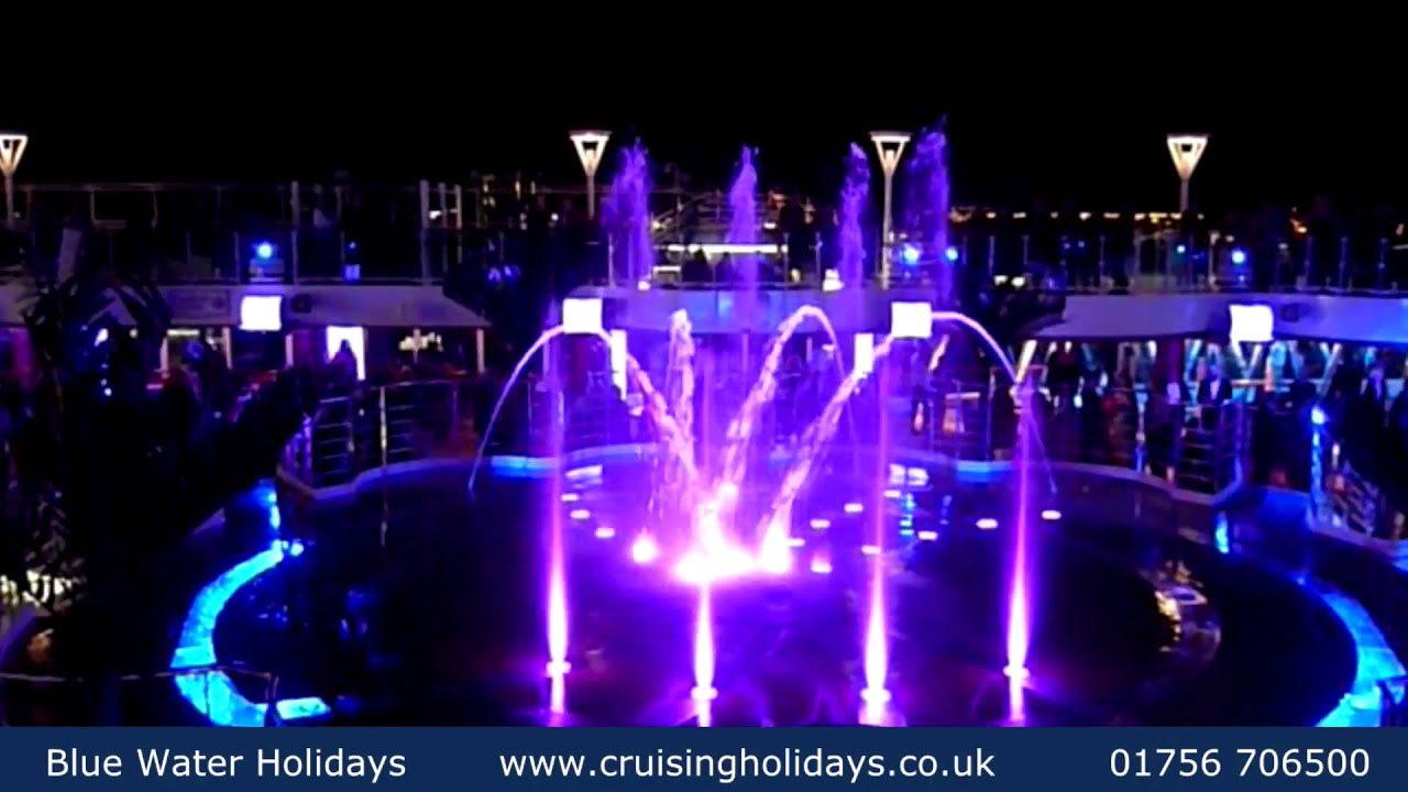 Light and Water Show on Royal Princess - YouTube