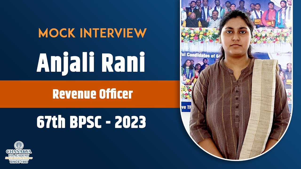 MOCK|CHANAKYA IAS ACADEMY proudly Congratulates ANJALI RANI for ...