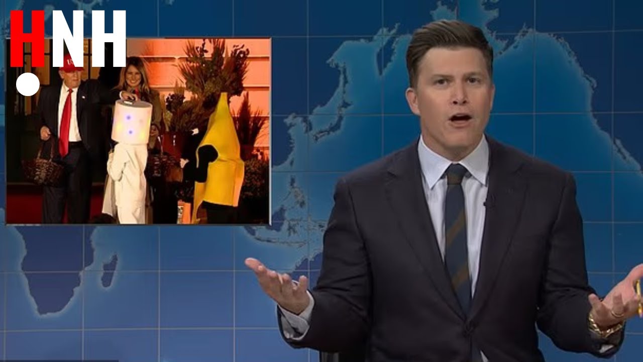 SNL's Colin Jost Roasts Trump with Michael Jackson White House ...