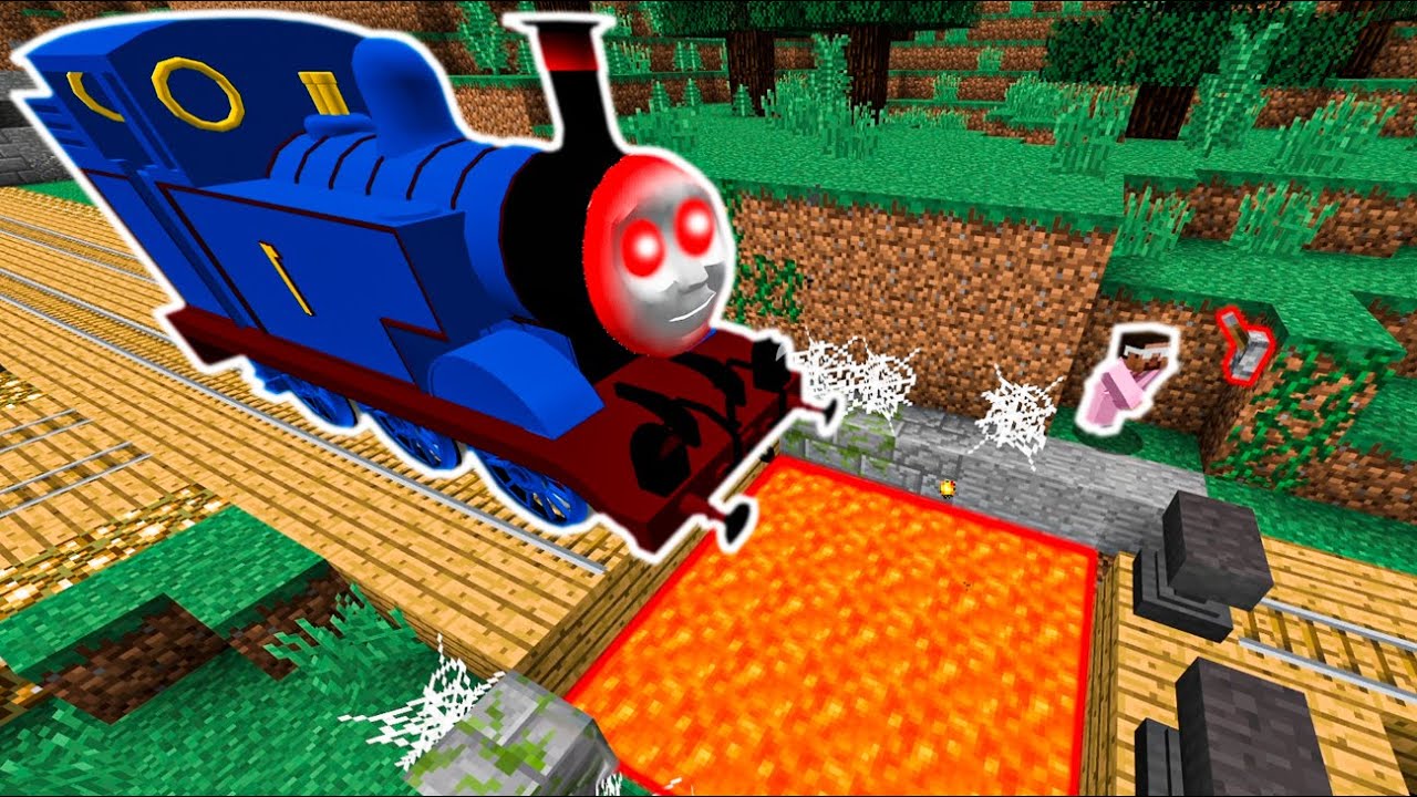 TRAPS for Thomas The Train.EXE in Minecraft - Meme Coffin Dance - YouTube