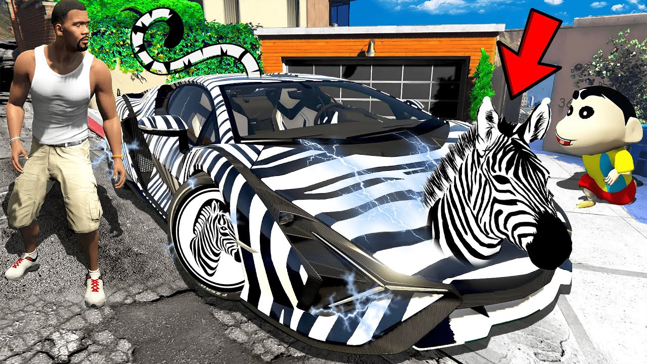 GTA 5 : Franklin Fused Zebra To Make World's First Zebra Car In GTA 5 ...