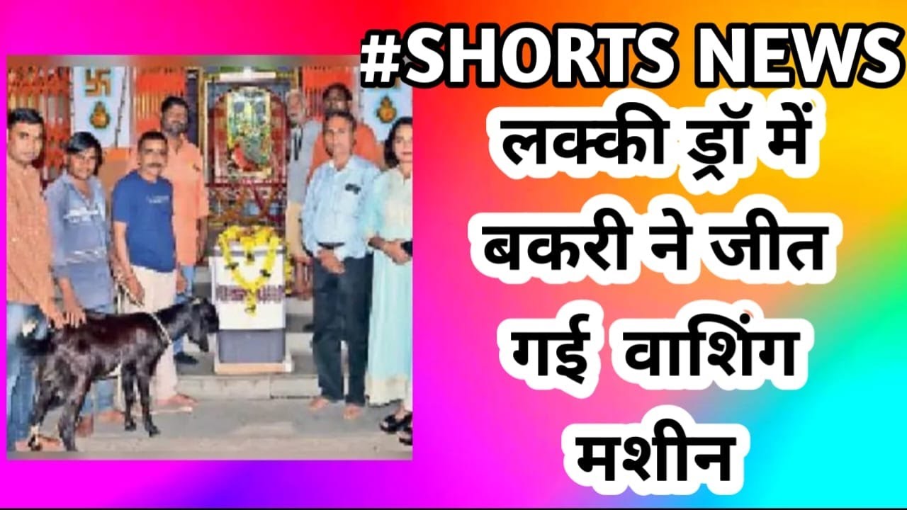 Lucky Draw में बकरी ने जीत गई Washing Machine #shorts - YouTube