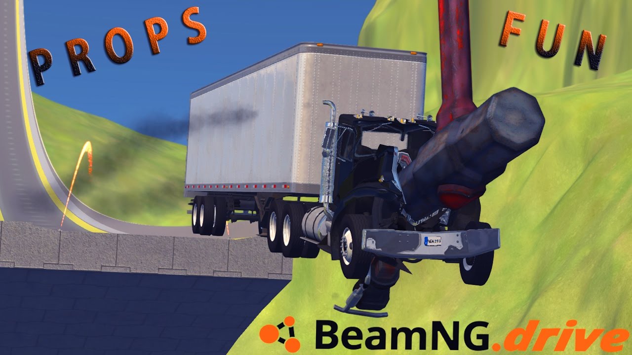 Props Fun #2 - BeamNG Drive - YouTube