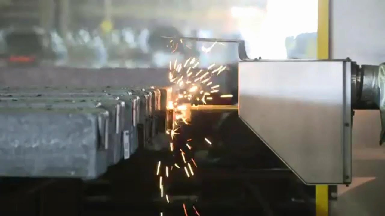 Automatic Steel Billet and Slab Tagging Systems - YouTube