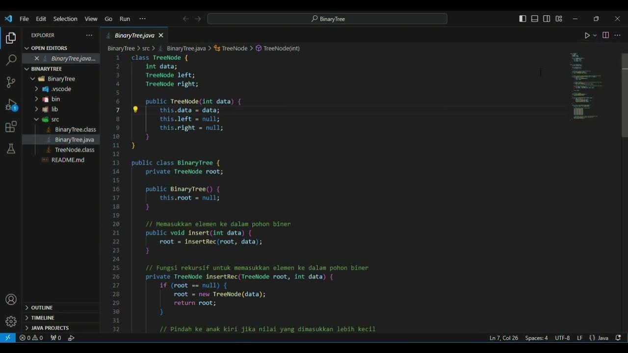 BinaryTree java BinaryTree Visual Studio Code 2023 12 09 09 36 53 - YouTube