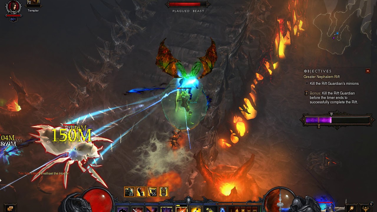 Diablo 3 - Solo Greater Rift 87 - YouTube