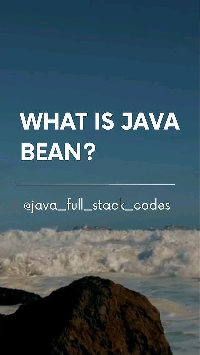 what is java Bean? #java #javainstitute #javaprogramming - YouTube