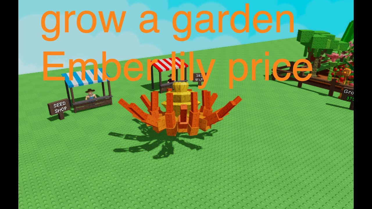Grow a garden Ember Lily price (with no mutations) - YouTube