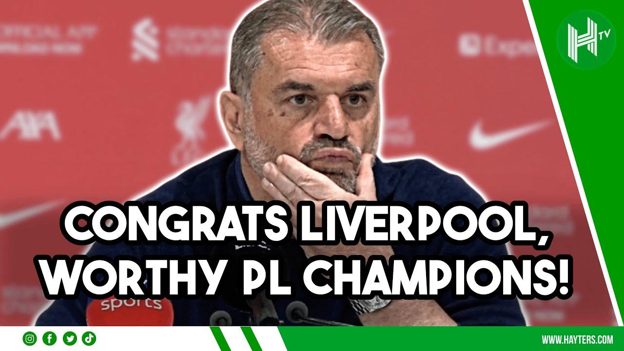 CONGRATULATIONS Liverpool, worthy champions! | Ange Postecoglou ...