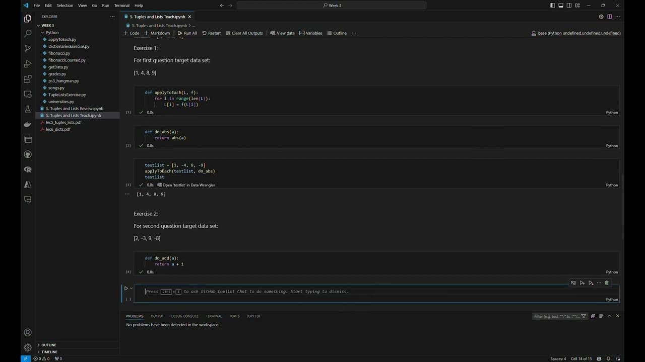 5 Tuples and Lists Teach ipynb Week 3 2024 04 25 08 03 54 - YouTube