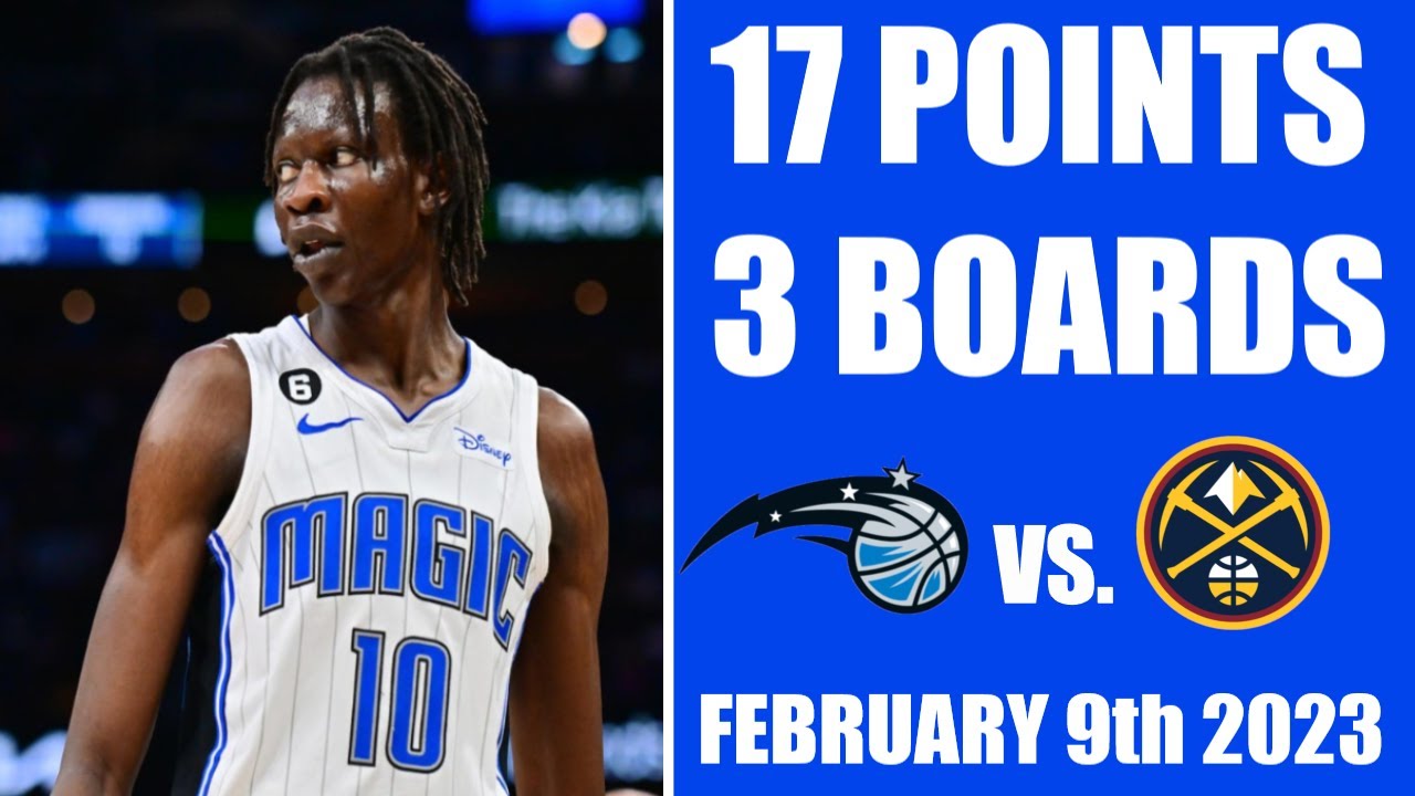 Bol Bol Puts Up 17 POINTS And 3 REBOUNDS IN WIN AGANIST #1 SEED NUGGETS ...