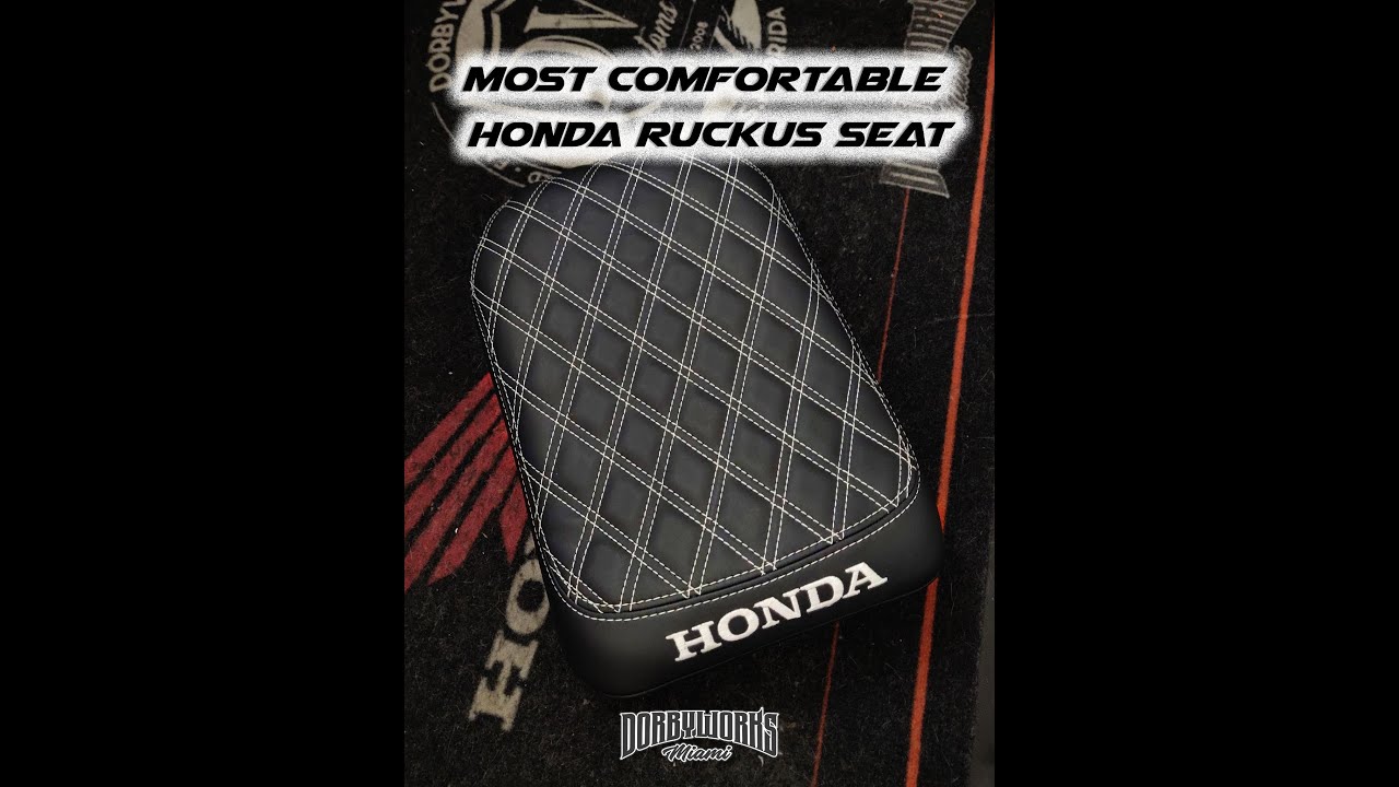 Honda Ruckus Custom Seats Dorbyworks - YouTube