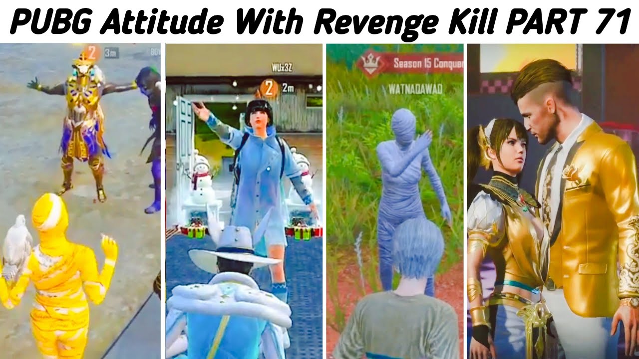 PUBG MOBILE Attitude With REVENGE KILL 😈 Conqueror Player Challenge Me ...