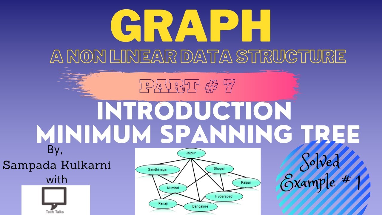 Minimum Spanning Tree of Graph | Animated Introduction | Part 7 | Graph ...