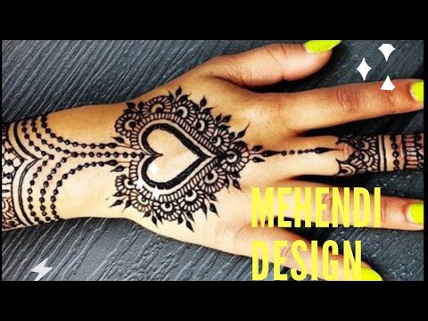 Simple love mehendi design|easy mehendi drowing|kids mehendi|mailanchi ...