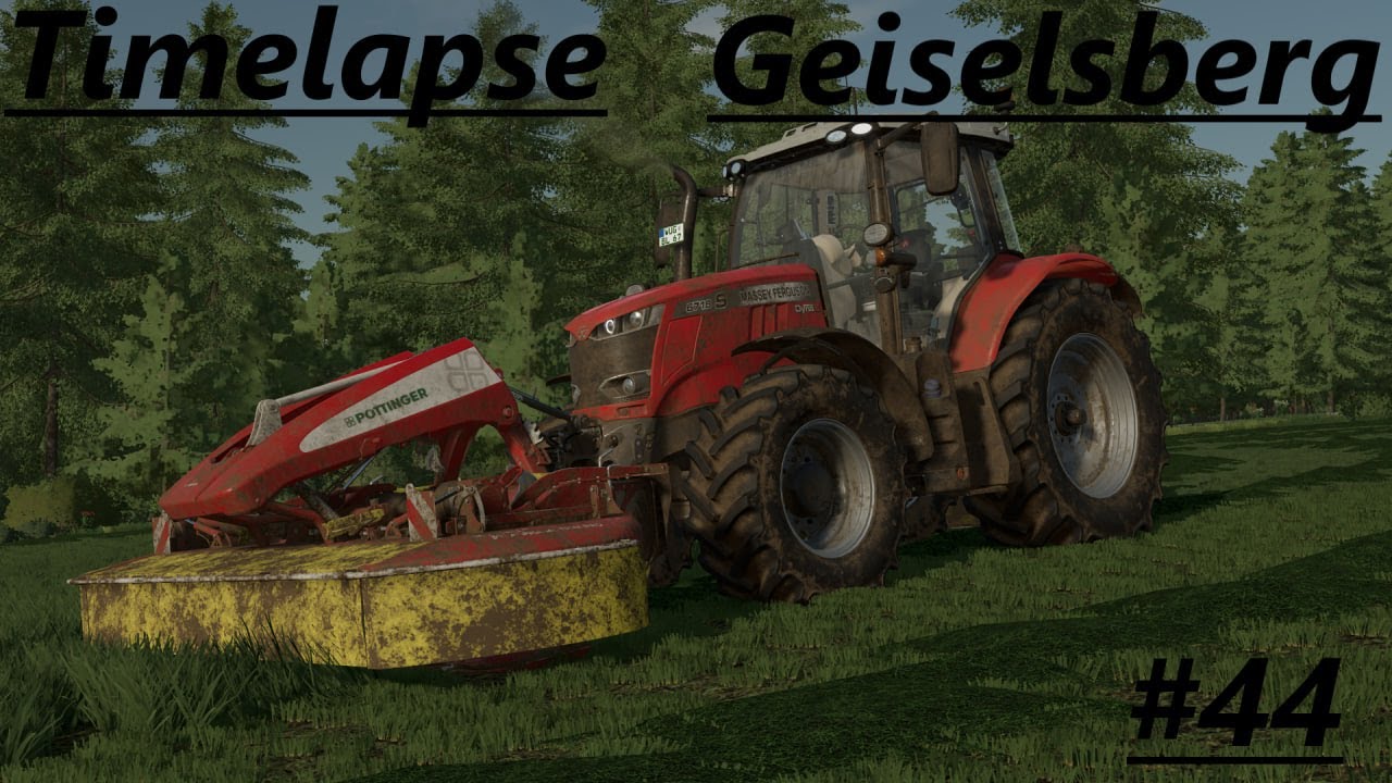 LS22 Timelapse Geiselsberg #44 Den letzten Schnitt mähen! - YouTube
