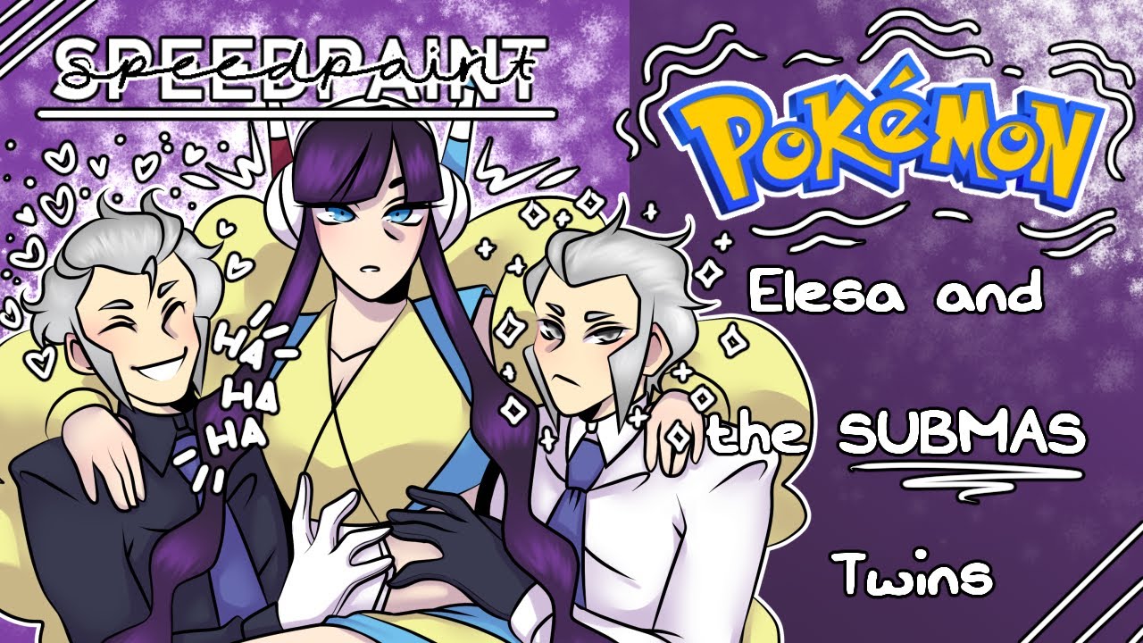 Elesa and the Twins (SUBMAS) - Speedpaint - YouTube